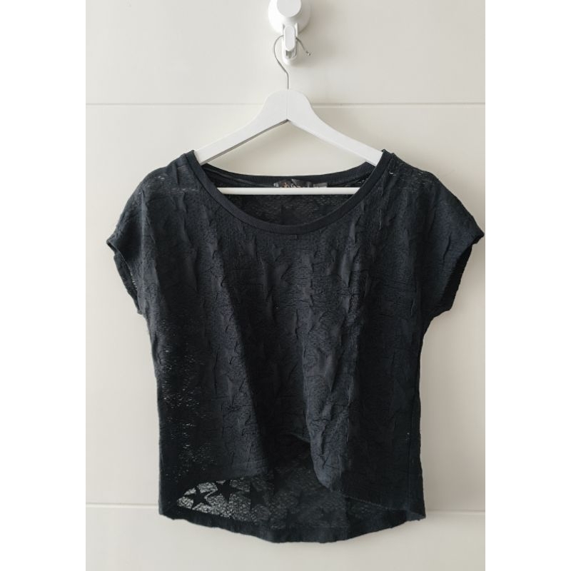 Jual PRELOVED ATASAN WANITA EBASE POLOS HITAM/ ATASAN WANITA MURAH ...