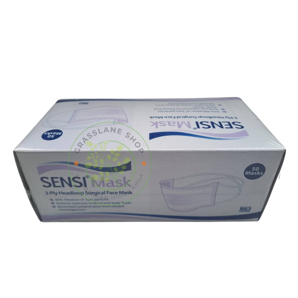 Jual Sensi Masker Medis Surgical Mask Hijab Headloop 3 ply 3ply isi 50 ...