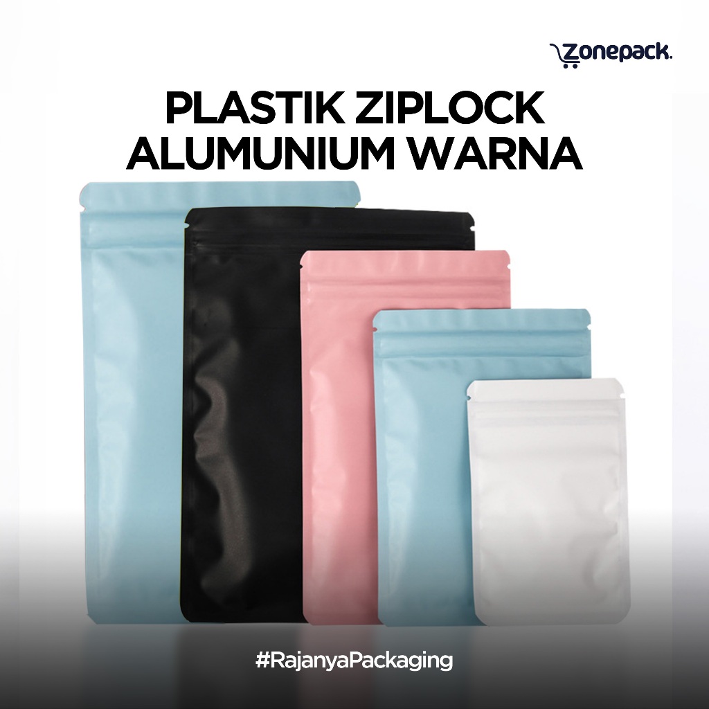 Jual Plastik Klip Alumunium Foil | Ziplock Klip Metalized Foil ...