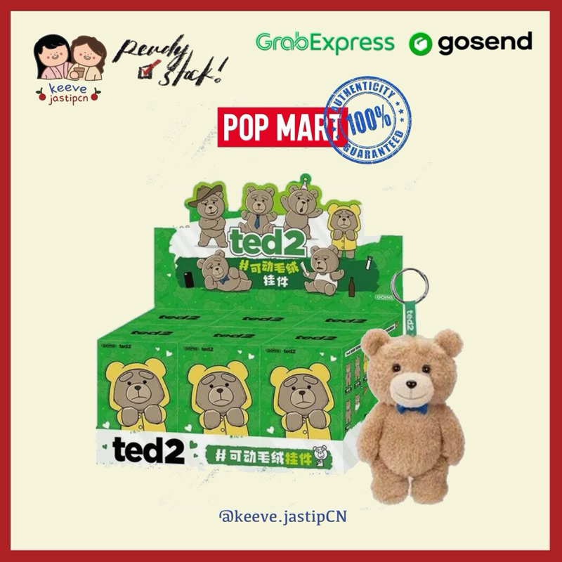 Jual POPMART TED 2 PLUSH PENDANT KEYCHAIN BLIND BOX | Shopee Indonesia
