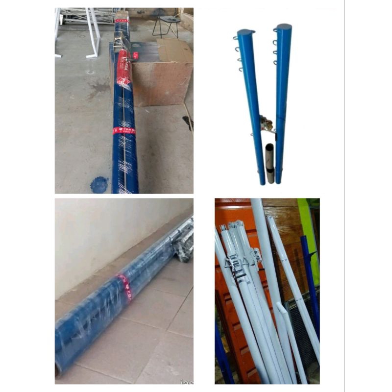 Jual tiang net voly tanam 1set(2tiang) fre jaring net | Shopee Indonesia