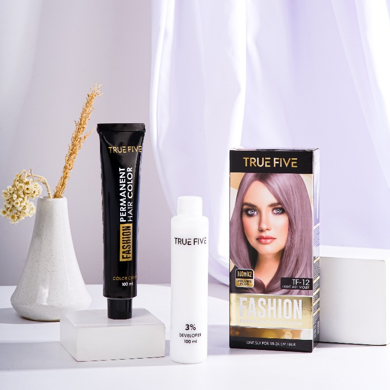 Jual TRUE FIVE Light Ash Violet [TF 12] Fashion Hair Color 100ml ...