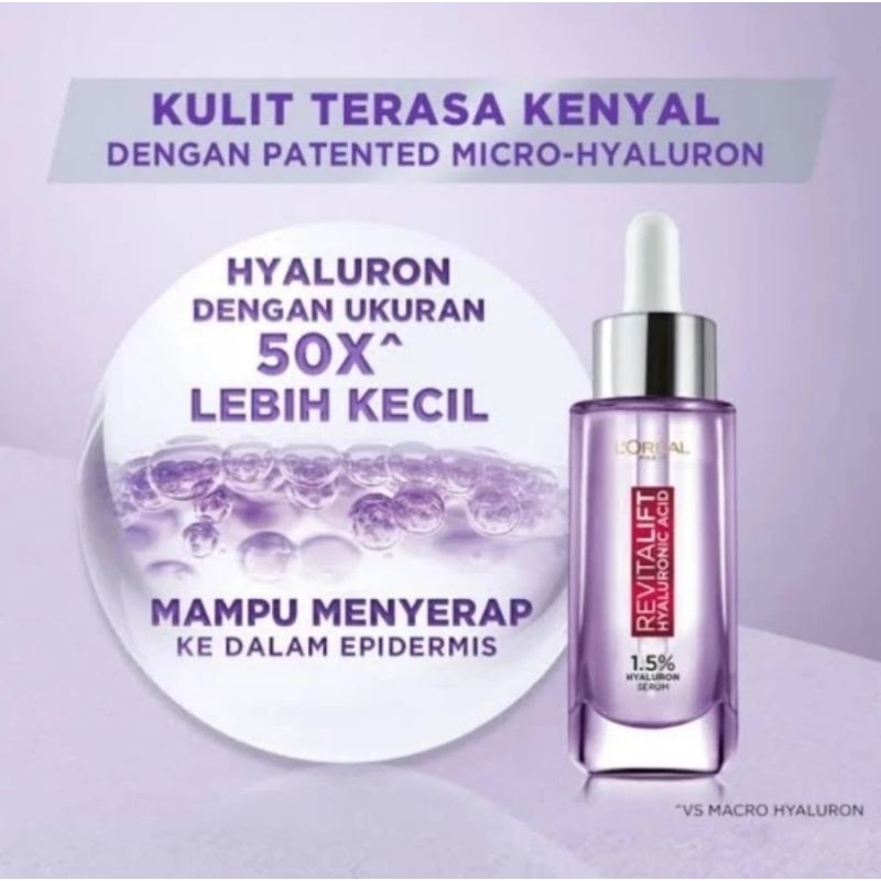 Jual Revitalift Hyaluronic Acid L'oreal Paris Replumping Serum 30ml | Shopee Indonesia