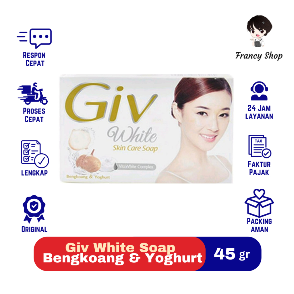 Jual GIV White Bengkoang & Yoghurt Sabun Mandi Batang 100 gr | Shopee ...