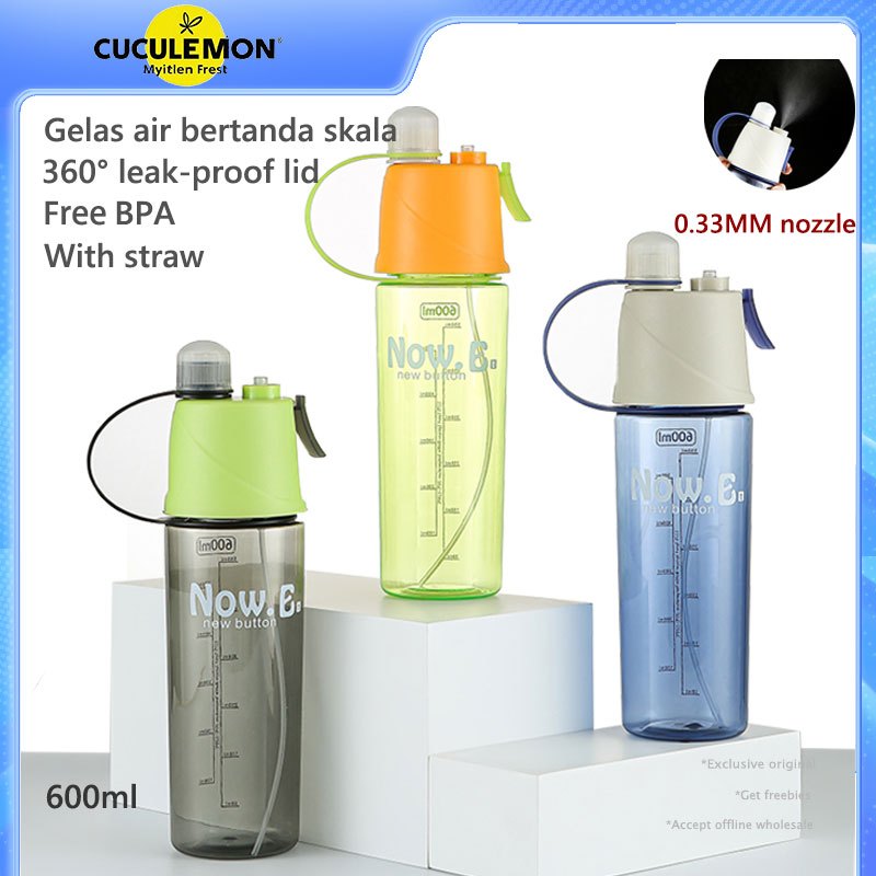 Jual Cuculemon Botol Minum Infused Water 600ML Cangkir Air Semprot ...