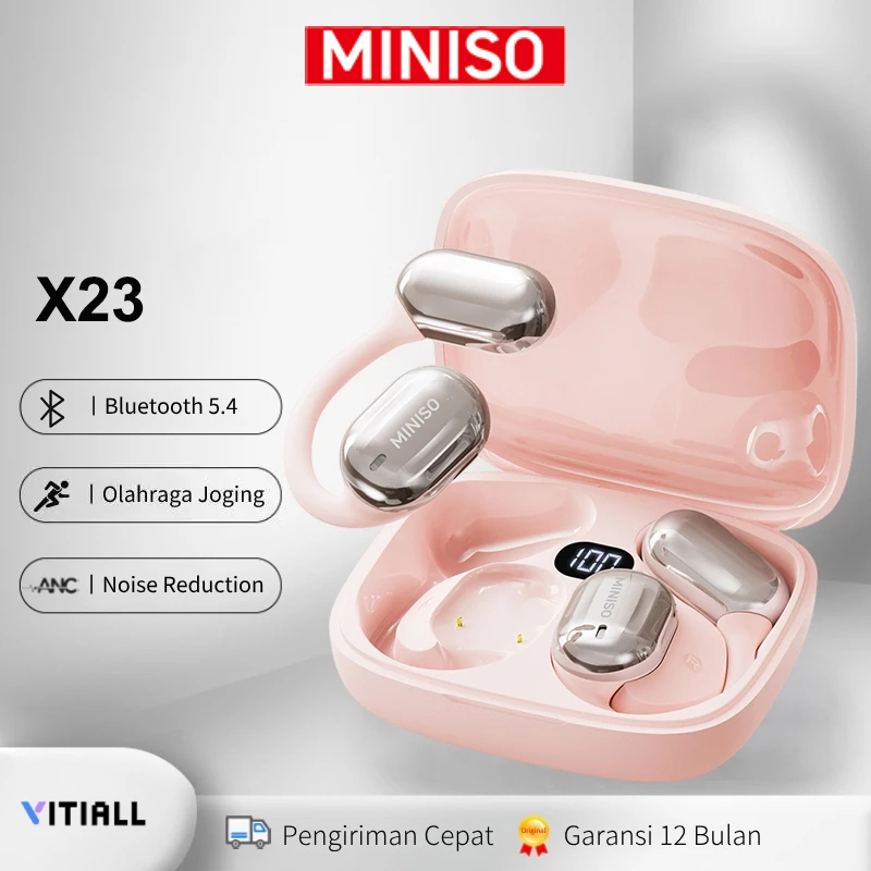 Jual MINISO X23 True Wireless Headset Bluetooth V5.4 OPEN EAR TWS OWS ...