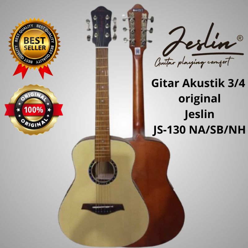 Jual Gitar Akustik 3/4 Original JESLIN JS-130 NA/SB/NH Gratis Paking ...