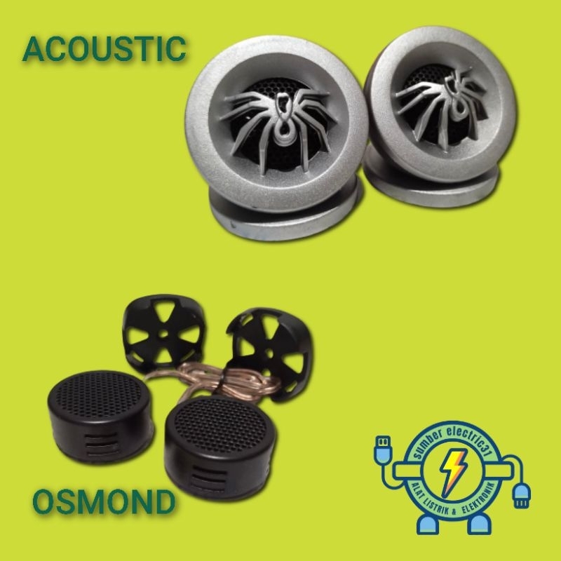 Jual SPEAKER MINI TWEETER / TWEETER MINI 500 WATT OSMOND & ACOUSTIC ...