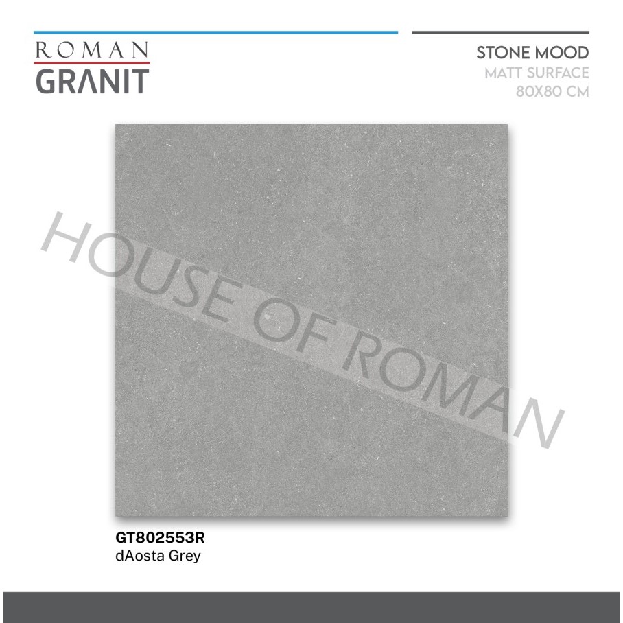Jual ROMAN GRANIT dAosta Grey 80x80 GT802553R ROMAN GRANIT | Shopee ...