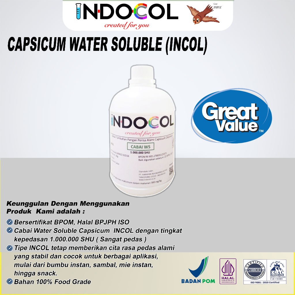 Jual INDOCOL CAPSICUM WATER SOLUBLE INCOL (1KG) | Shopee Indonesia