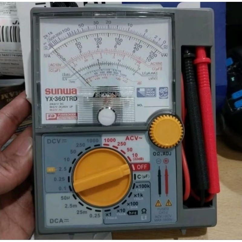 Jual Multitester Multimeter Avometer SUNWA YX-360TRD Analog | Shopee ...