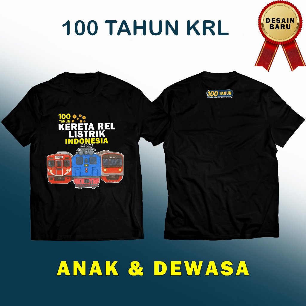 Jual Kaos 100 Tahun KRL Indonesia | Bon Bon Jalita KRL INKA | Iman Zto ...