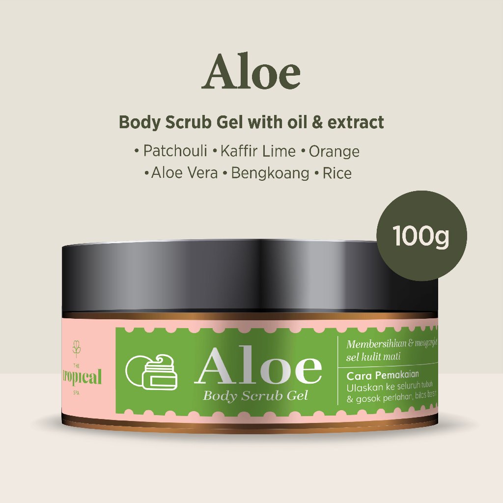Jual Aloe - Body Scrub Gel - The Tropical Spa by Toya Wellness | Shopee ...