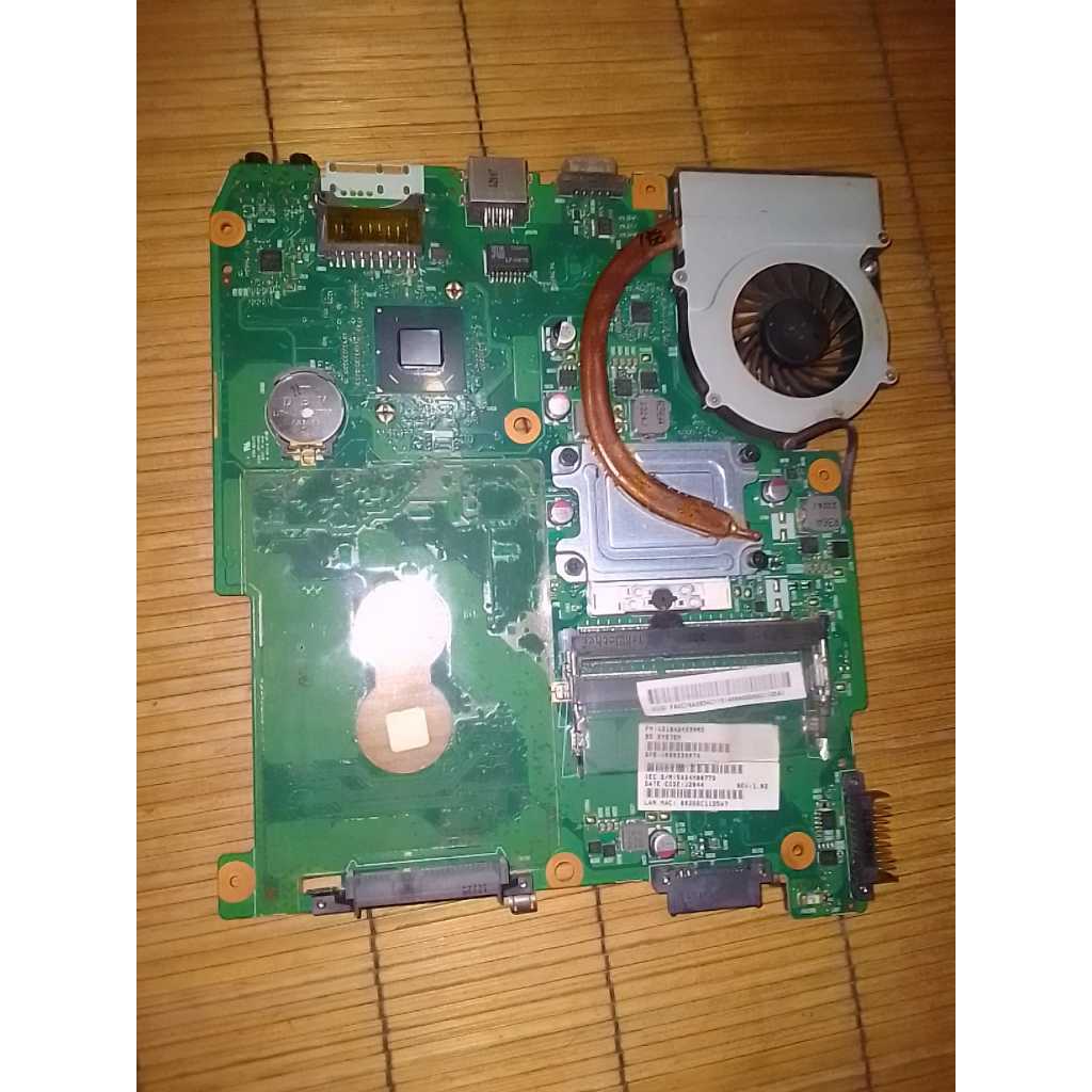 Jual Motherboard Toshiba C640 Part + Intel B950 + Fan | Shopee Indonesia