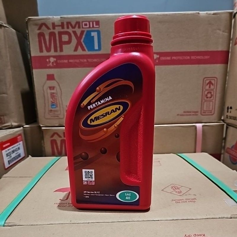 Jual Oli Mesran SAE 40 4Tak 1liter/Oli Kendaraan Mesin Bensin | Shopee ...