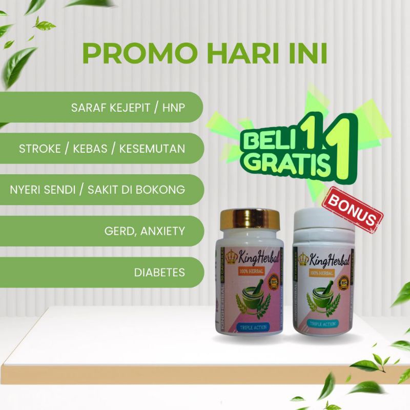 Jual KINGHERBAL - BELI 1 DAPAT 2: Obat Gerd/Anxiety, obat Saraf Kejepit ...