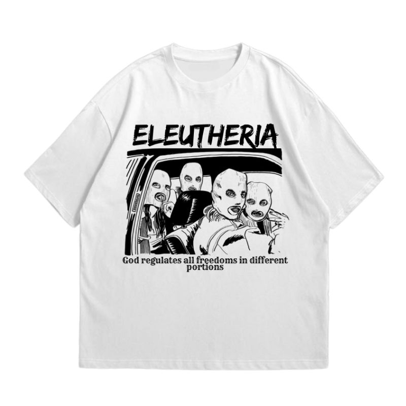 Jual ELEUTHERIA-OVERSIZE WHITE GOD REGULATES ALL FREEDOMS | Shopee ...