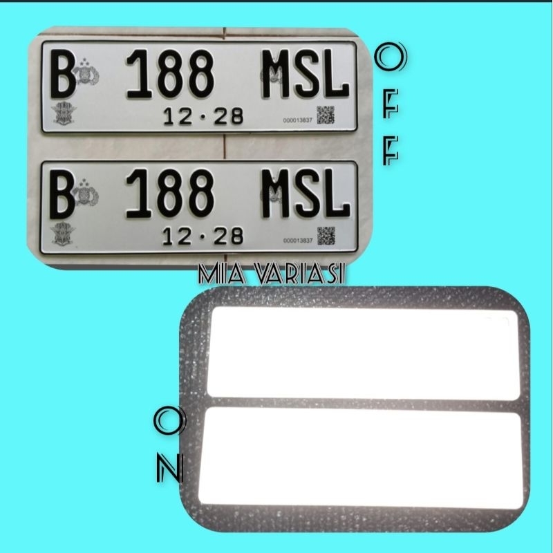 Jual PLAT MOBIL PUL REFLEKTIF BARCODE QR ANTI ETLE FONT TERBARU ...