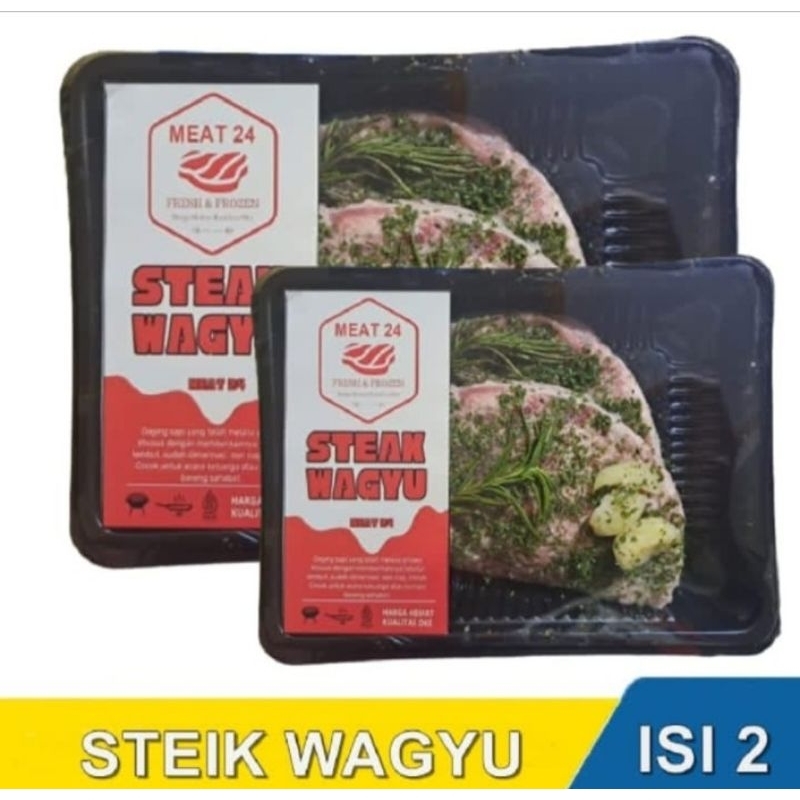 Jual Steik Wagyu isi 2pcs Siap Panggang/Wagyu Steak 200gr | Shopee ...