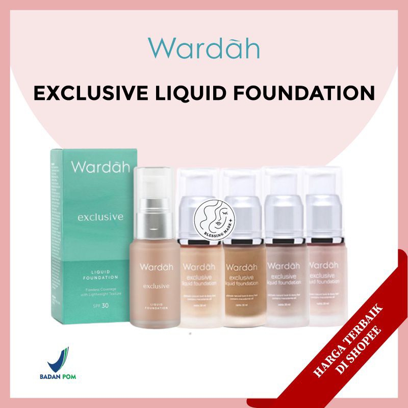 Jual WARDAH EXCLUSIVE LIQUID FOUNDATION SPF30 20ML...Wardah Exclusive ...