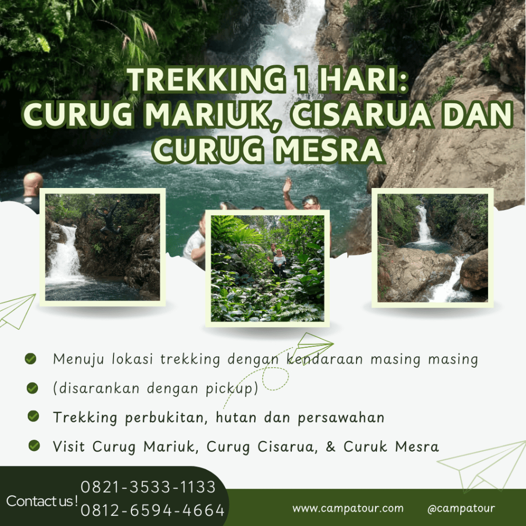 Jual Paket Trekking Bogor 1 Hari: Curug Mariuk, Cisarua dan Curug Mesra ...