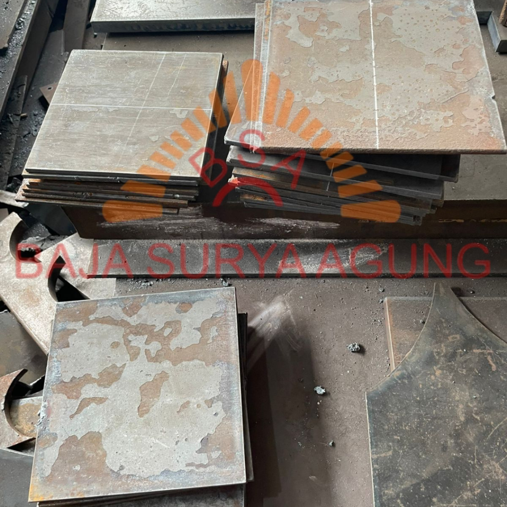 Jual Base Plate / Plat Besi Hitam Tebal 6mm ukuran 15x15cm, 20x20cm ...