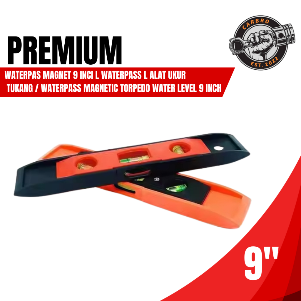 Jual Waterpas Magnet 9 Inci l Waterpass l Alat Ukur Tukang / Waterpass ...
