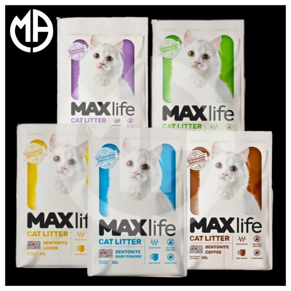 Jual PASIR KUCING GUMPAL WANGI PREMIUM MAXLIFE 25L - Pasir Kucing ...