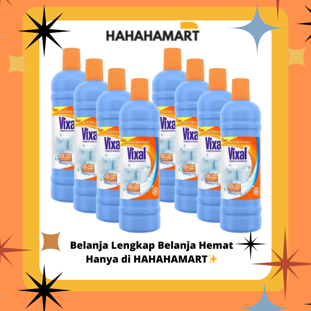 Jual Vixal Pembersih Kerak Ukuran 160ml Biru 1 Paket Isi 8pcs | Shopee ...