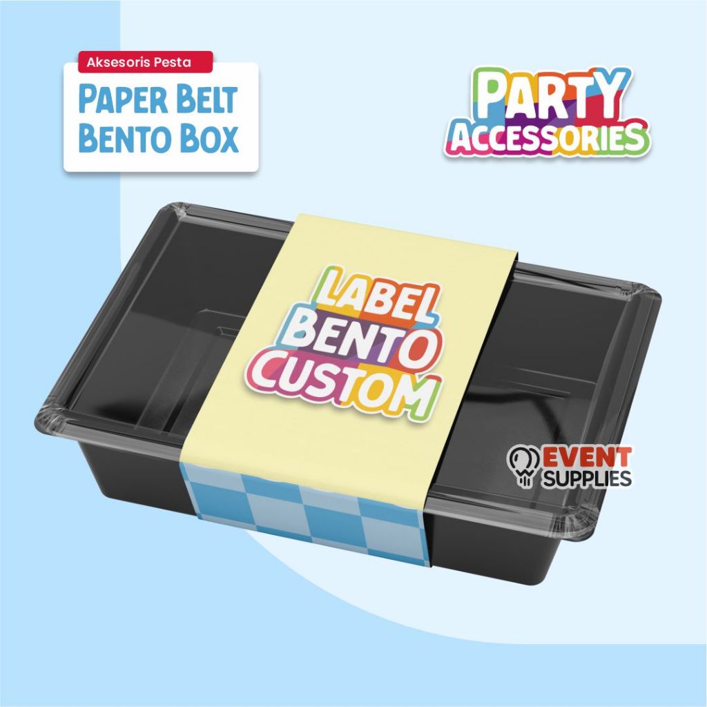Jual Paper Belt Custom Ulang Tahun Anak Souvenir Bento / Label Bento ...