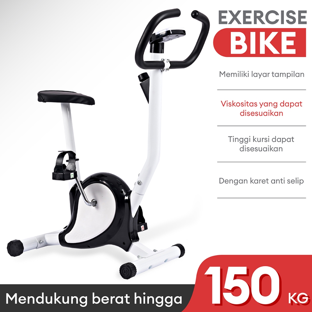 Jual BG SPORT Sepeda Statis Spinning Bike Alat Fitness Exercise Bike Resistensi Adjustable Anti ...
