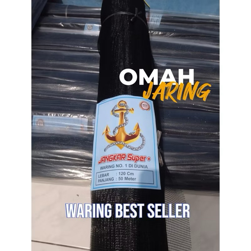 Jual Jaring Waring TL 1,2m x 30 meter - Waring Hitam - Jaring Plastik ...