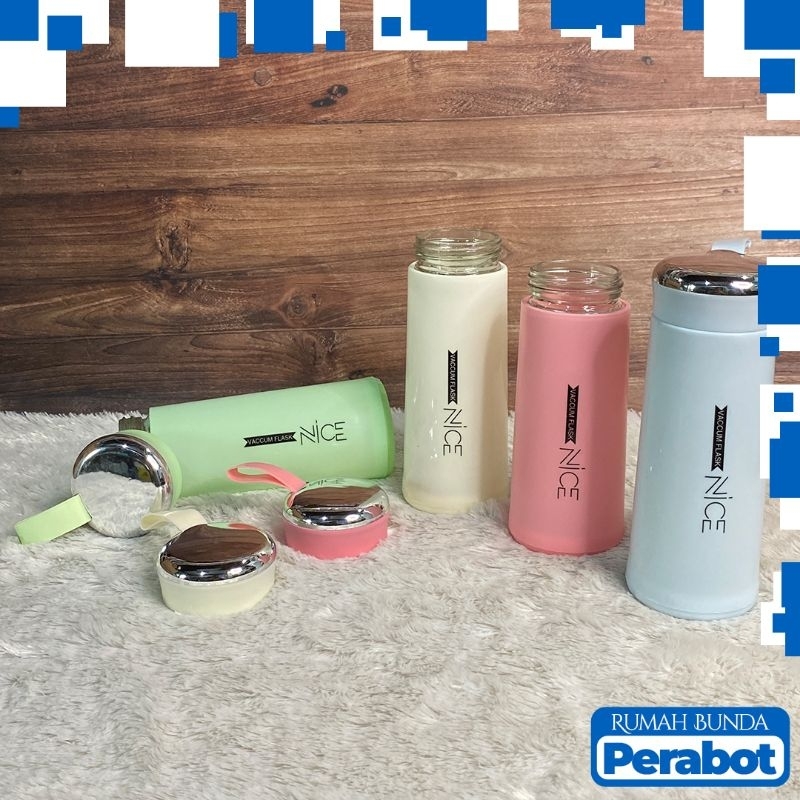 Jual BOTOL NICE 400ML BAHAN KACA randoom | Shopee Indonesia
