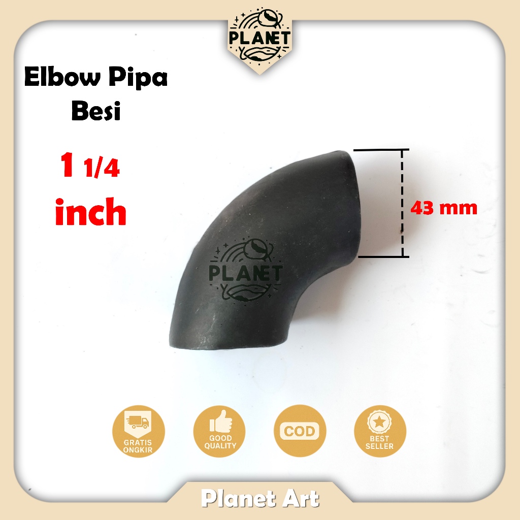 Jual Elbow pipa besi las 1 1/4 inch Lbow keni knee sambungan pipa ...