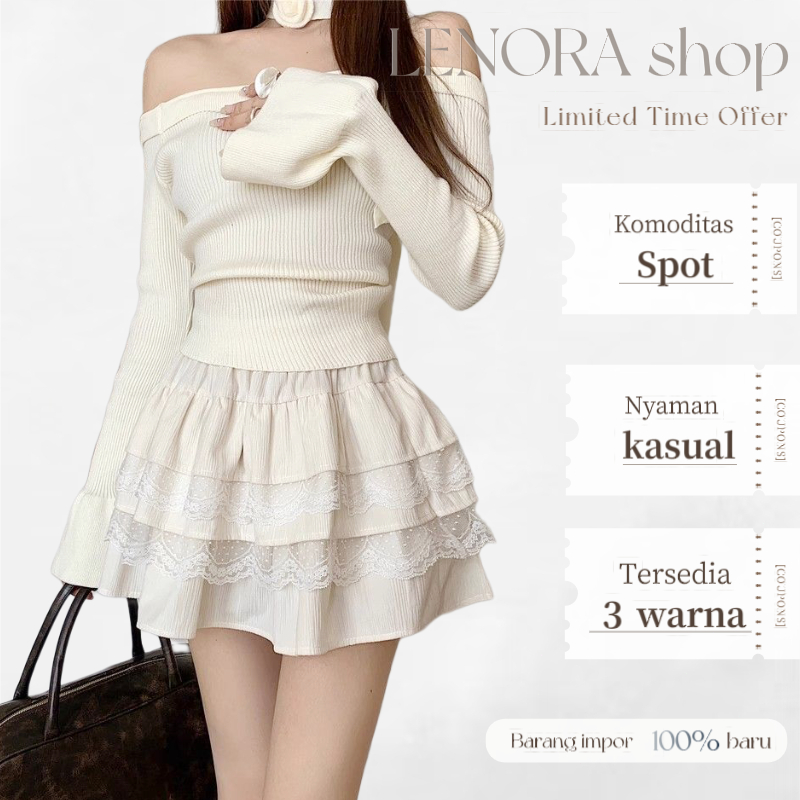 Jual S~2XL Rok Kue Wanita Rok Mini Renda Rok Mini Ramping Pinggang ...