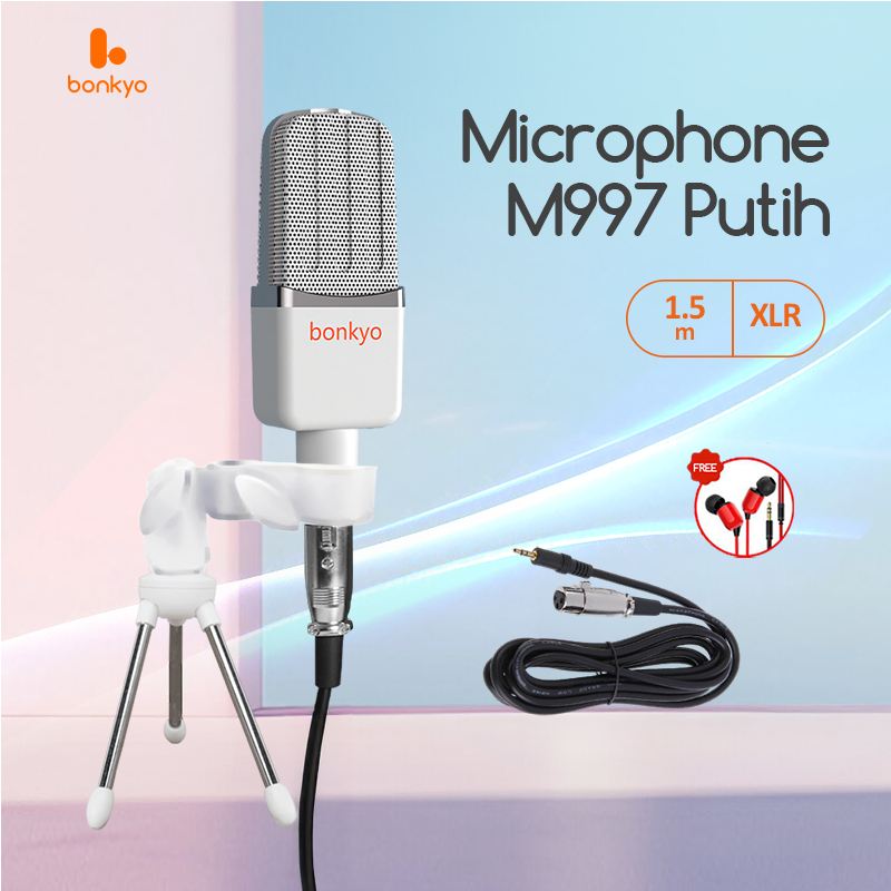 Jual Bonkyo M997 Small Stand Microphone Bundle Tailored for Live ...