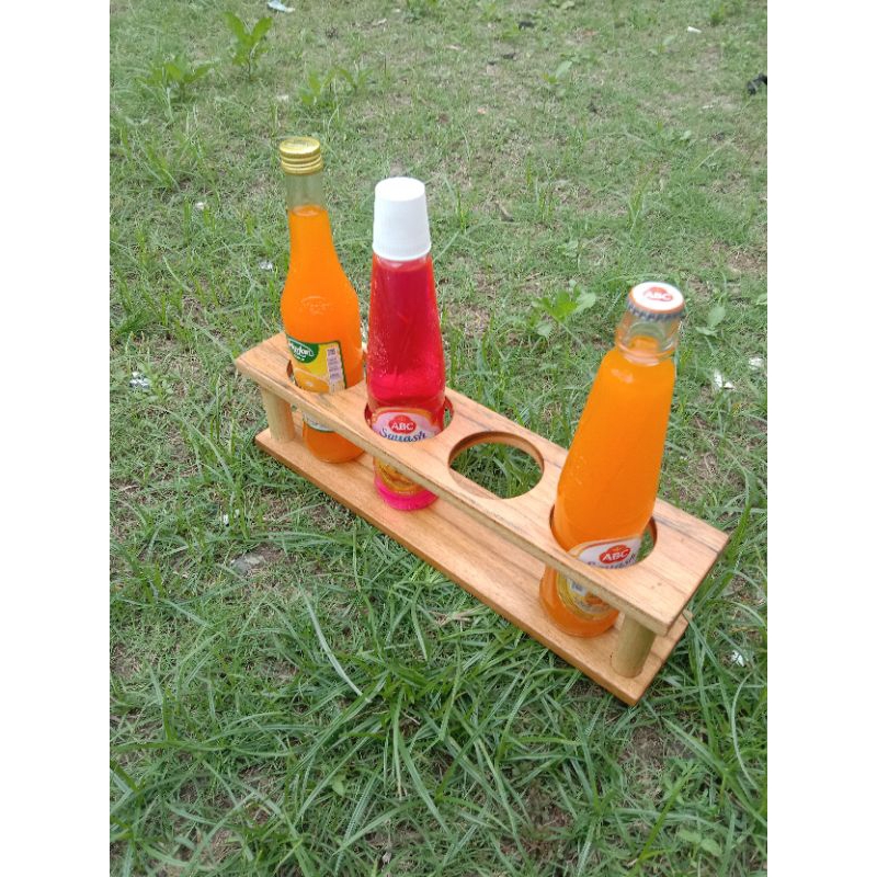 Jual Rak Botol Sirup Jualan Kayu Jati Alat penyimpanan botol | Shopee ...