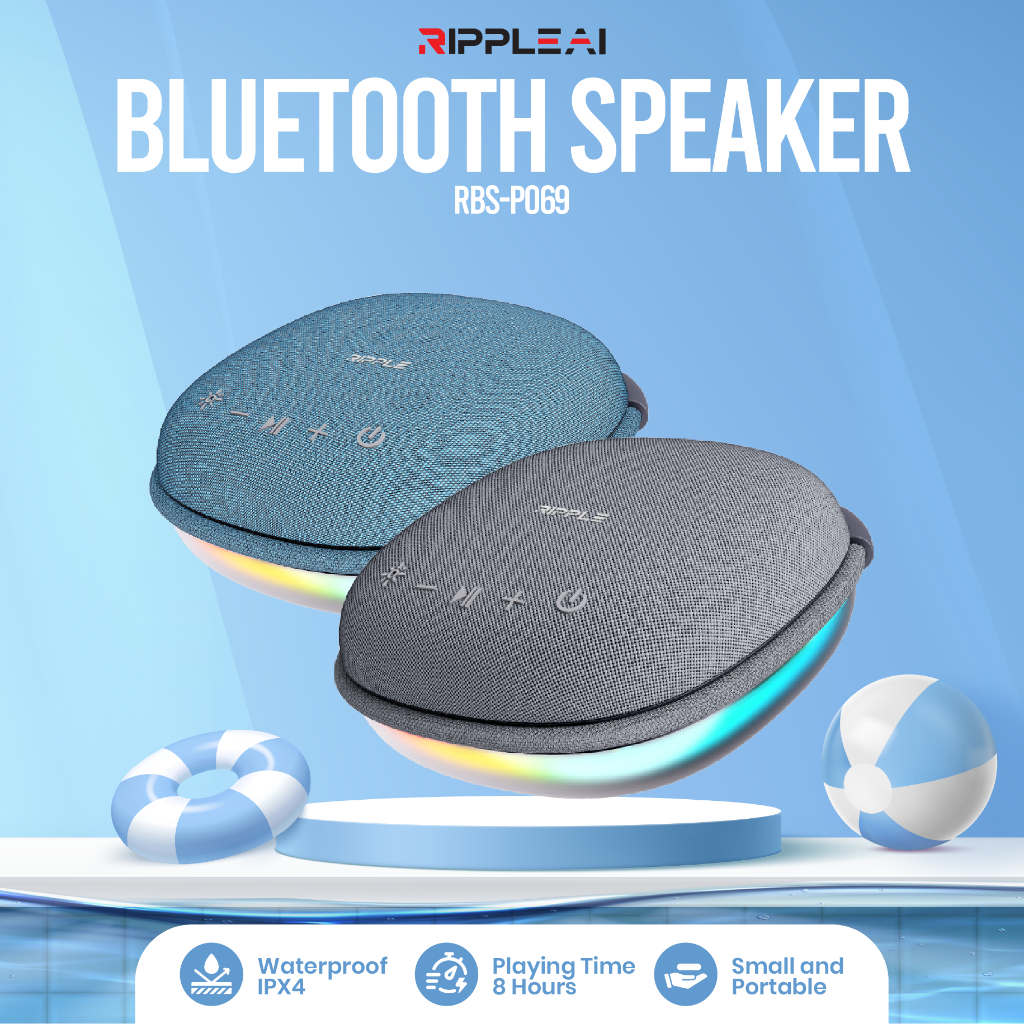 Jual Ripple Bluetooth Speaker Portable RBS P069 RGB Light | Shopee ...