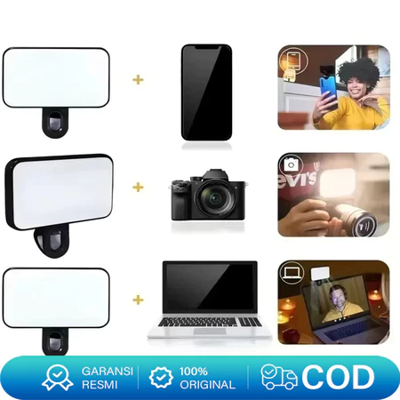 Jual PL4 Lampu Mini Selfie LED Light Mobile Phone Portable Clip 3 warna ...