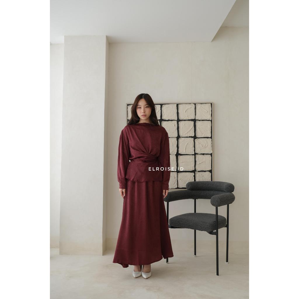 Jual Rissa Atasan Rok Premium Silk / Atasan Lengan Panjang & Rok ...