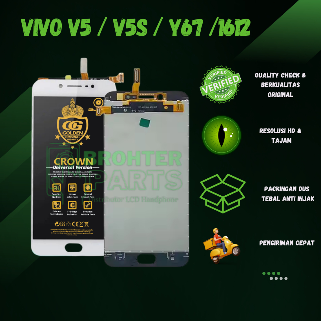 Jual LCD VIVO V5 / V5S / Y67 /1612 TOUCHSCREEN FULLSET COMPLETE ...