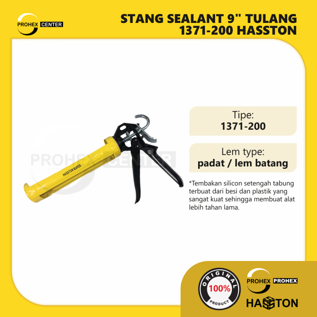 Jual Hasston Stang Silent Cukling Gun Tembakan Lem Kaca Sealant ...