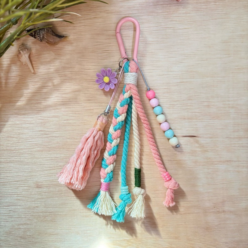 Jual GANTUNGAN KUNCI MACRAME BESAR/CHARM BAG KEYCHAIN/GANTUNGAN TAS ...