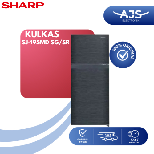 Jual KULKAS SHARP 2 PINTU SJ-195MD SR/SG GARANSI RESMI | Shopee Indonesia
