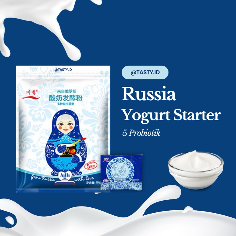 Jual Yogurt Starter 5 Rusia / Yogurt Culture / Kultur Yogurt / Bibit ...