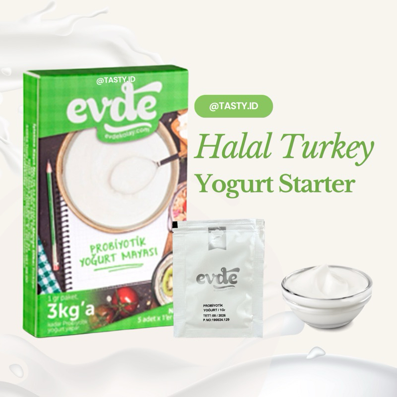 Jual HALAL Premium Yogurt Starter Evde Turki (1Pcs) / Yogurt Culture ...