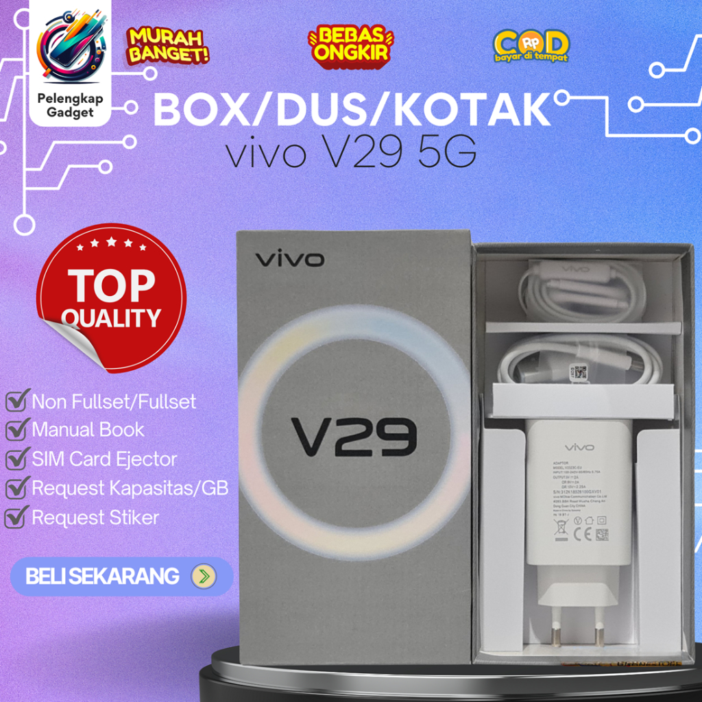 Jual BOX/DUS/KOTAK vivo V29 5G | Shopee Indonesia