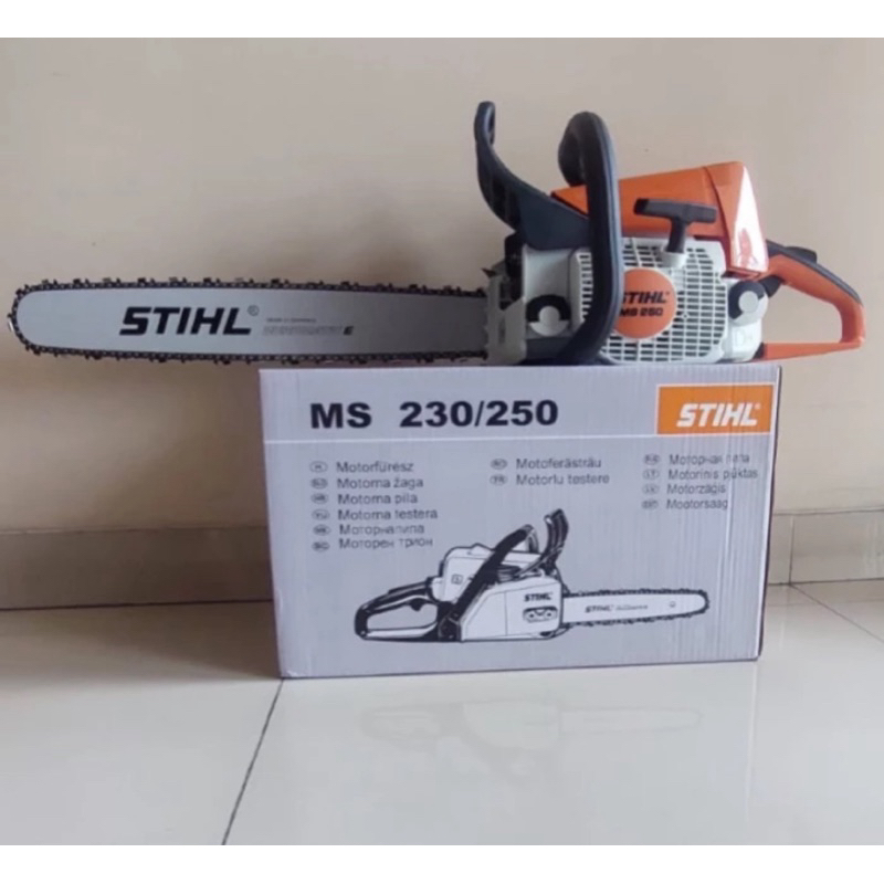 Jual Mesin Chainsaw Senso STIHL MS 250 Mesin Potong/ Gergaji Potong FULL SET ORI TERMURAH, Ready ...