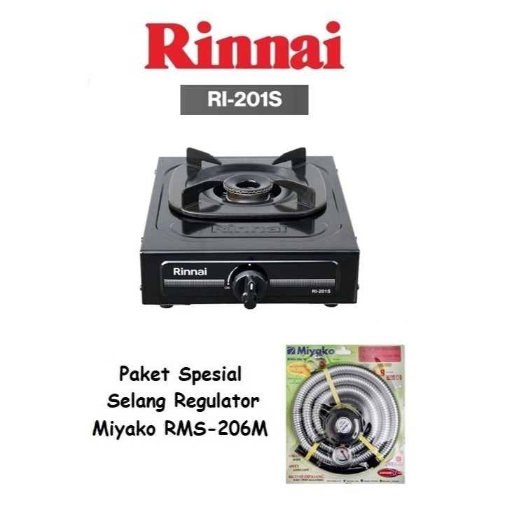 Jual RINNAI Kompor Gas 1 Tungku RI-201S Sun Burner Paket free bubble ...