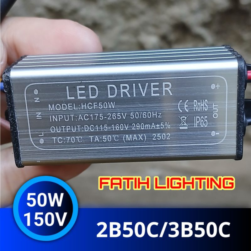 Jual Sparepart Driver LED 50 Watt 150 Volt DC untuk LED Tipe 2B50C/3B50C | Shopee Indonesia